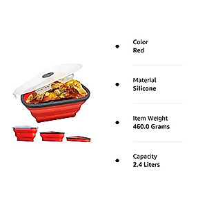 Pizza Storage Container with 5 Microwavable Serving Trays BeinCart