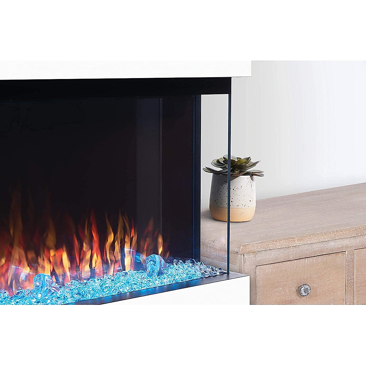 Napoleon Trivista 50 inch Wall Mount Electric Fireplace - Black, NEFB50H-3SV