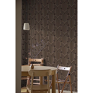Christy Exorts Vinayl Peel and Stick Self Adhesive Removable Wallpaper, Woody Brown Durable Contact Paper Thicken Upgrade Textured Wallpaper for Living Room,Personal Space (24" x 72")