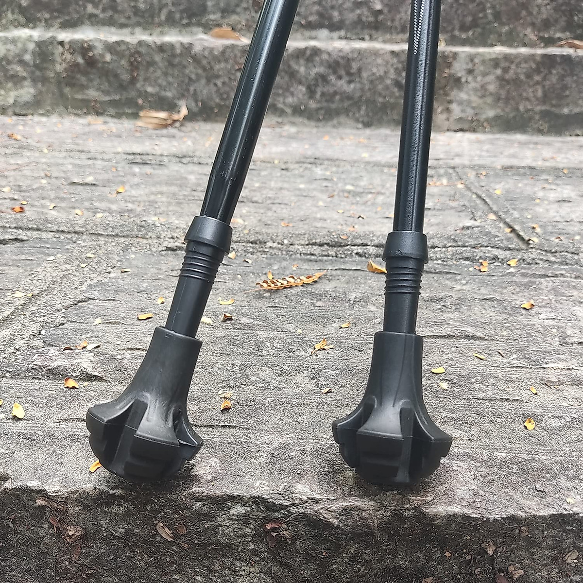 Amzlike Trekking Pole Accessories Set Hiking Pole Rubber Tips (A-Mix) Black