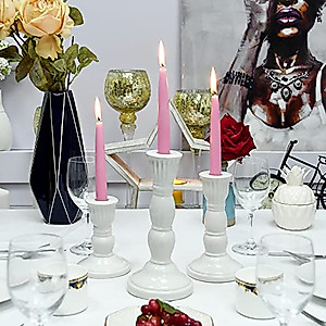 Zest Candle 12-Piece Taper Candles, 6-Inch, Pink