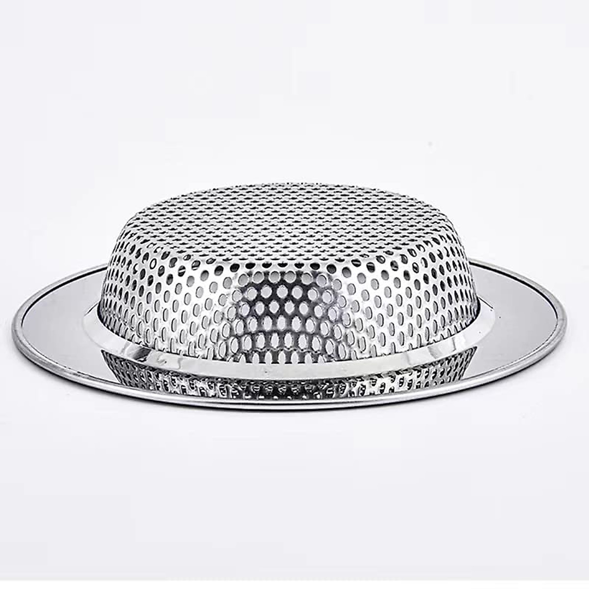 2pcs Kitchen Sink Strainer Stainless Steel,4.5" Sink Strainers for Kitchen Sink,Food Catcher for Most Sink Drains Kitchen Sink Basket Strainer Steel Sink Filter (Upgrade)