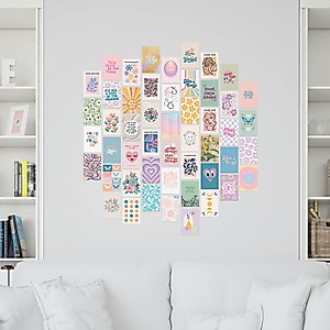 Artivo Danish Pastel Wall Collage Kit for Aesthetic Pictures 70 cards, for Teen, Girls Room Décor