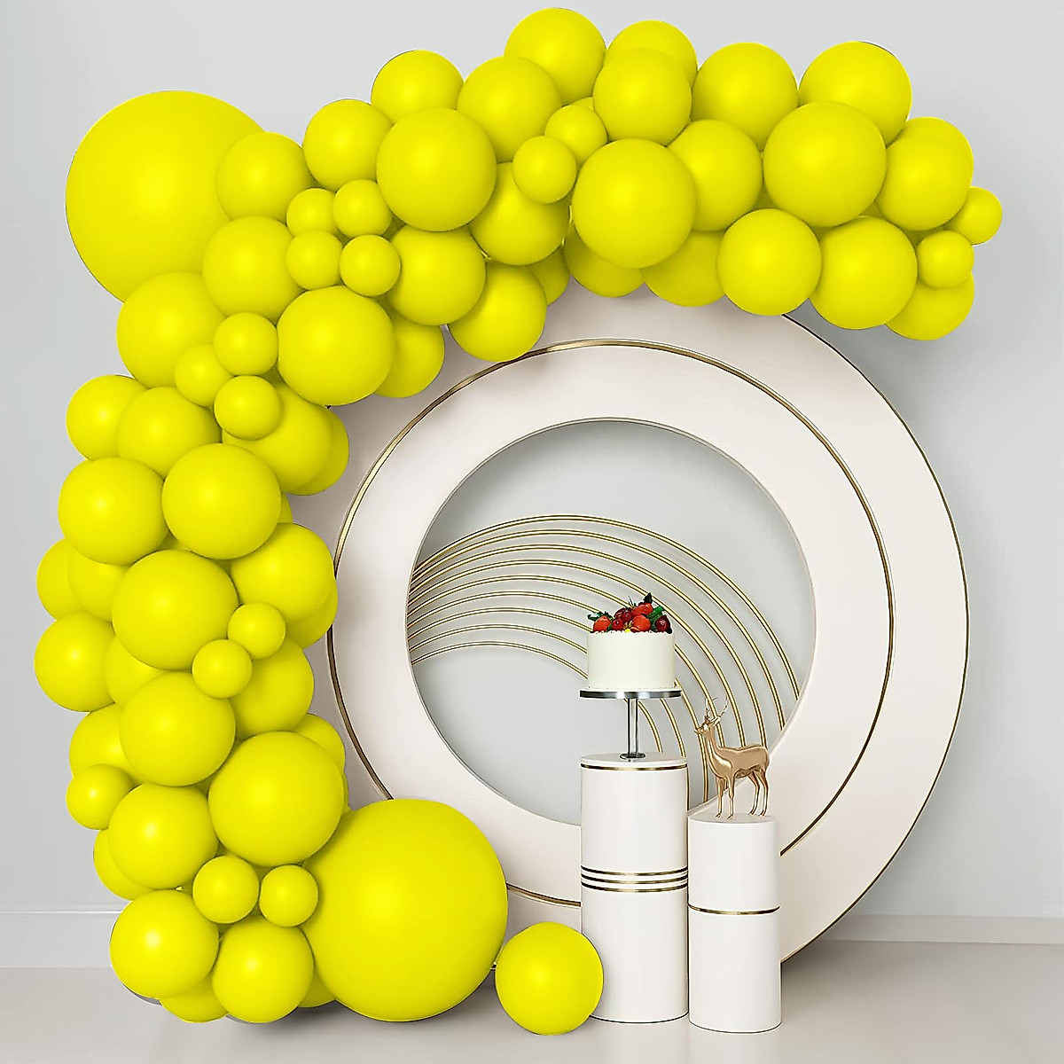 YGAUZ Yellow Balloons, 50 PCS, 5 Inch, Latex, Unisex, for Birthday, Wedding, Baby Shower Party Decorations