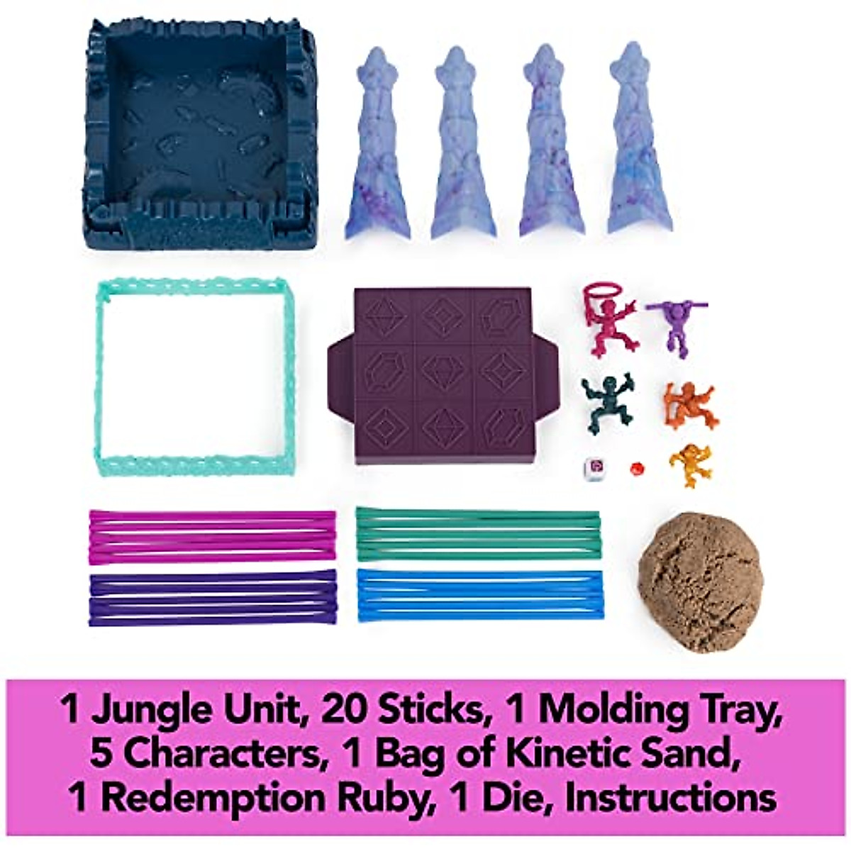 Spin Master Games Sink N’ Sand, Midnight Jungle Amazon Exclusive Kids Board Game with Kinetic Sand for Sensory Fun Gift Idea, for Preschoolers and Kids Ages 4 and up