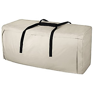 Porch Shield Outdoor Cushion Storage Bag 62 inch Waterproof Outside Storage Bags for Patio Furniture with Zippers and Handles