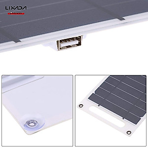 Solar Panel Charger USB Port Portable High Power Paper Shaped Monocrystalline Silicon for Cell Phone Camping Hiking Travel