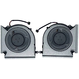 QUETTERLEE New CPU + GPU Cooling Fan for MSI GE66 10SGS 10SFS 10SF 10UH 10UG 10UE 11UH 11UG GP66 Leopard 10UH 10UG 11UG 11UE GL66 MS-1541 MS-1542 MS-1543 Series PABD08008SH N453 PABD08008SH N454 Fan