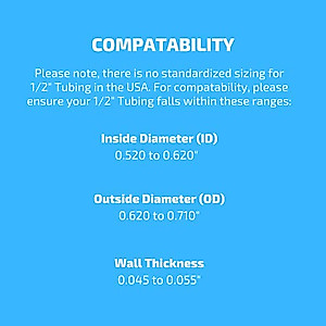 Habitech 3-Pack 1/2 Inch Drip Irrigation Tubing to Faucet/Garden Hose Adapter - Reusable Connector Fittings for Most Rain Bird, Orbit, Dig, Toro 1/2 or 5/8 Tubing x 3/4" FHT