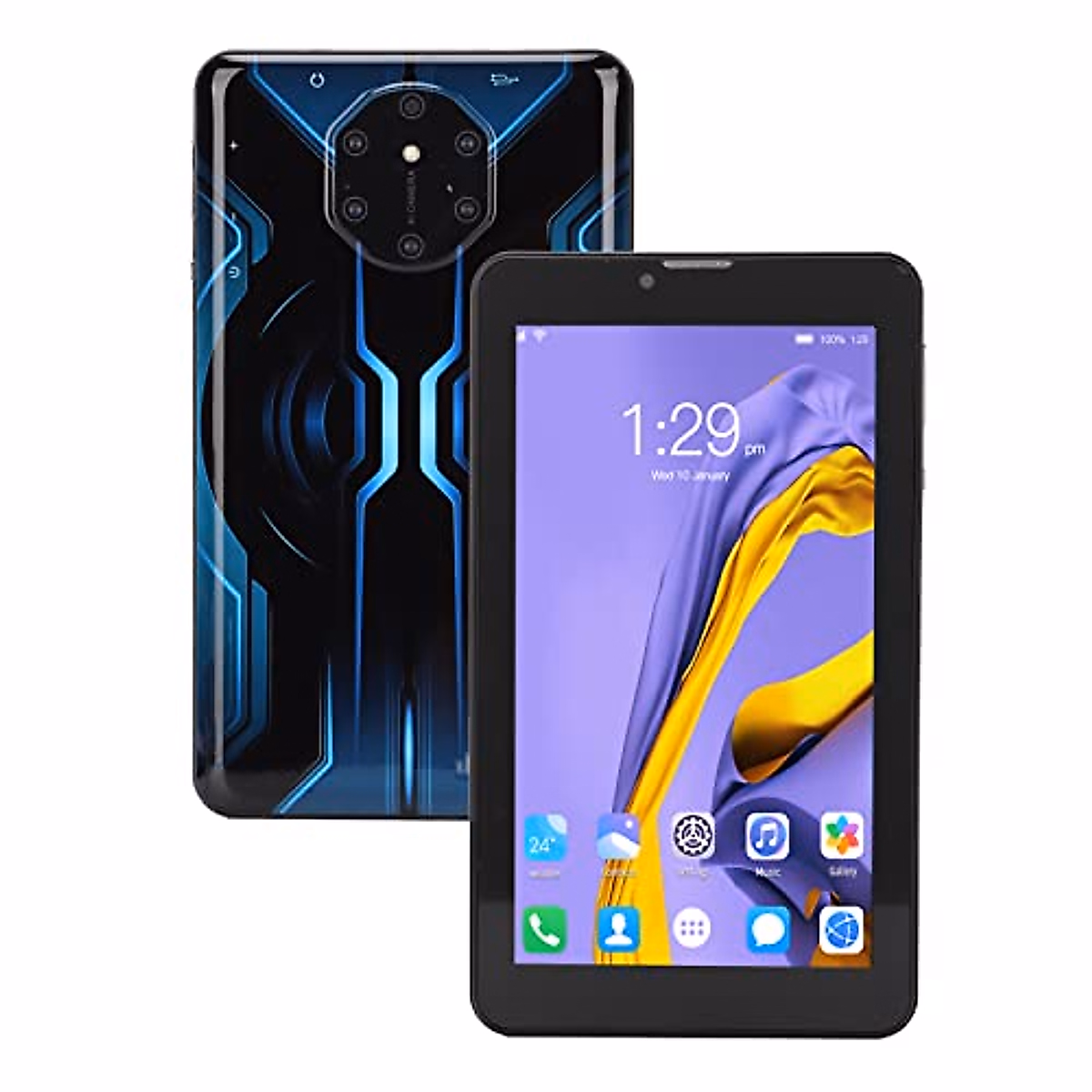 ciciglow Tablet 7 Inch Android, 2G RAM 32G ROM Tablets with Octa Core Processor, 1280x800IPS HD Display, 2MP and 5MP Dual Camera, 3500mah, 5G WiFi Dual Band, Dual Card Dual Standby(Blue)