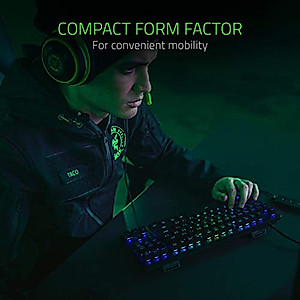 Razer Huntsman Tournament Edition TKL Tenkeyless Gaming Keyboard: Fast Keyboard Switches - Linear Optical Switches - Chroma RGB Lighting - PBT Keycaps - Onboard Memory - Classic Black