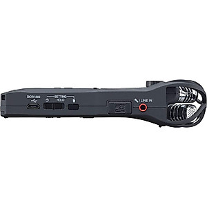 Zoom H1n Portable Recorder, Onboard Stereo Microphones, Camera Mountable, Records to SD Card, Compact, USB Microphone, Overdubbing, Dictation, For Recording Music, Audio for Video, and Interviews