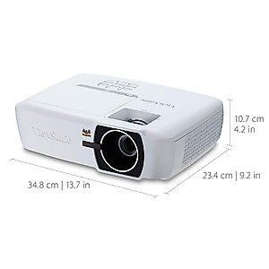ViewSonic 1080p Projector with Rgbrgb Rec 709 DLP 3D Dual HDMI 22, 000: 1 Contrast and Low Input Lag for Home Theater and Gaming (PX725HD)