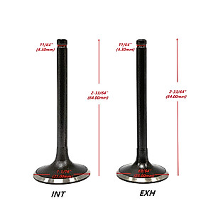 POWER PRODUCTS Inlet & Exhaust Valve for Predator Non-Hemi 6.5HP 212CC Gas Engine 60363 69730 69727