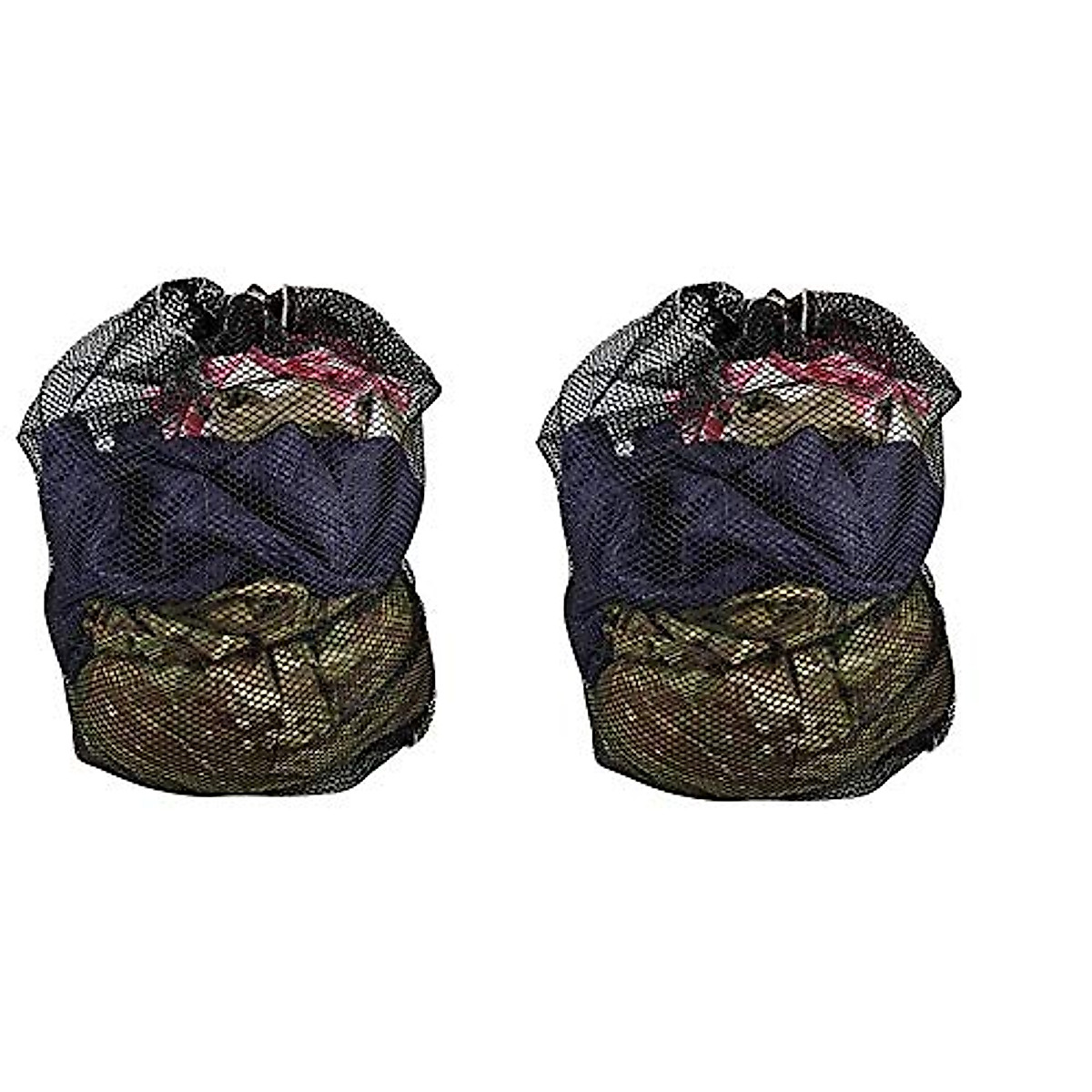 2 Pack Multi Purpose Mesh Laundry Bag Black Multi Purpose