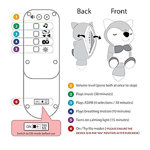 Nuby Lifelike Animated Sleeping Beaver with 8 Soothing Lullabies & 4 Calming White Noises, 30 Min Non-Stop