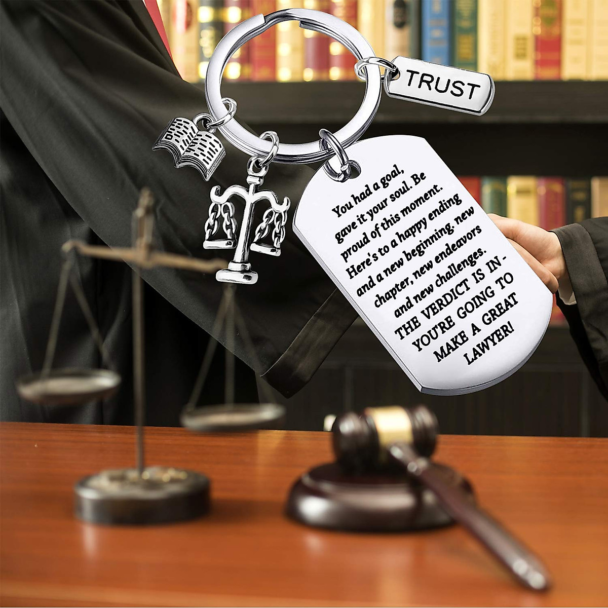 WSNANG New Lawyer Gift Lawyer Graduation Gift Law School Graduation Gift for Attorney Law Students (silver)