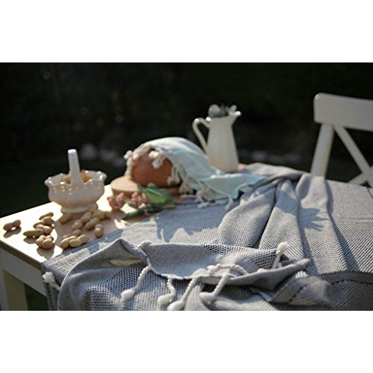 Whisper Weight Turkish Hand Towel (Black)