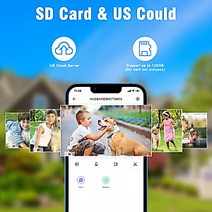 Hugolog 4MP Cameras for Home Security,Outdoor Security Camera 2pc with IP 66 Waterproof,Zone Motion Detection,Clear Two-Way Audio,2K Clear Night Vision,US Cloud Storage/SD Slot,Compatible with Alexa