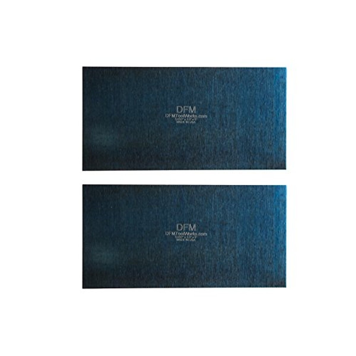 DFM Tool Works Blue Cabinet Scraper Rectangle Sets- MADE IN USA - Multiple Sizes (2, 0.032" x 2.5" x 5")