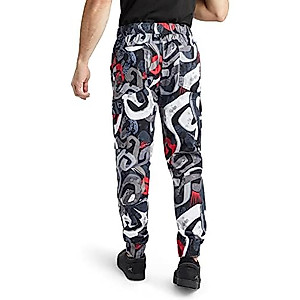 CHEF 360 Men's 7-Pocket Graffiti Print Stretch Jogger Chef Pant (L)