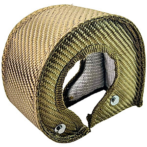 Thermal Zero Small LAVA TITANIUM T3 Turbo Blanket Holds 2400 degrees. MADE IN USA unlike the rest. Fits most T3 turbochargers and some small T4 turbos including Garrett, Precision, Turbonetics etc.