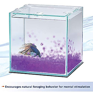 Aqueon Pure Betta Beads, Purple