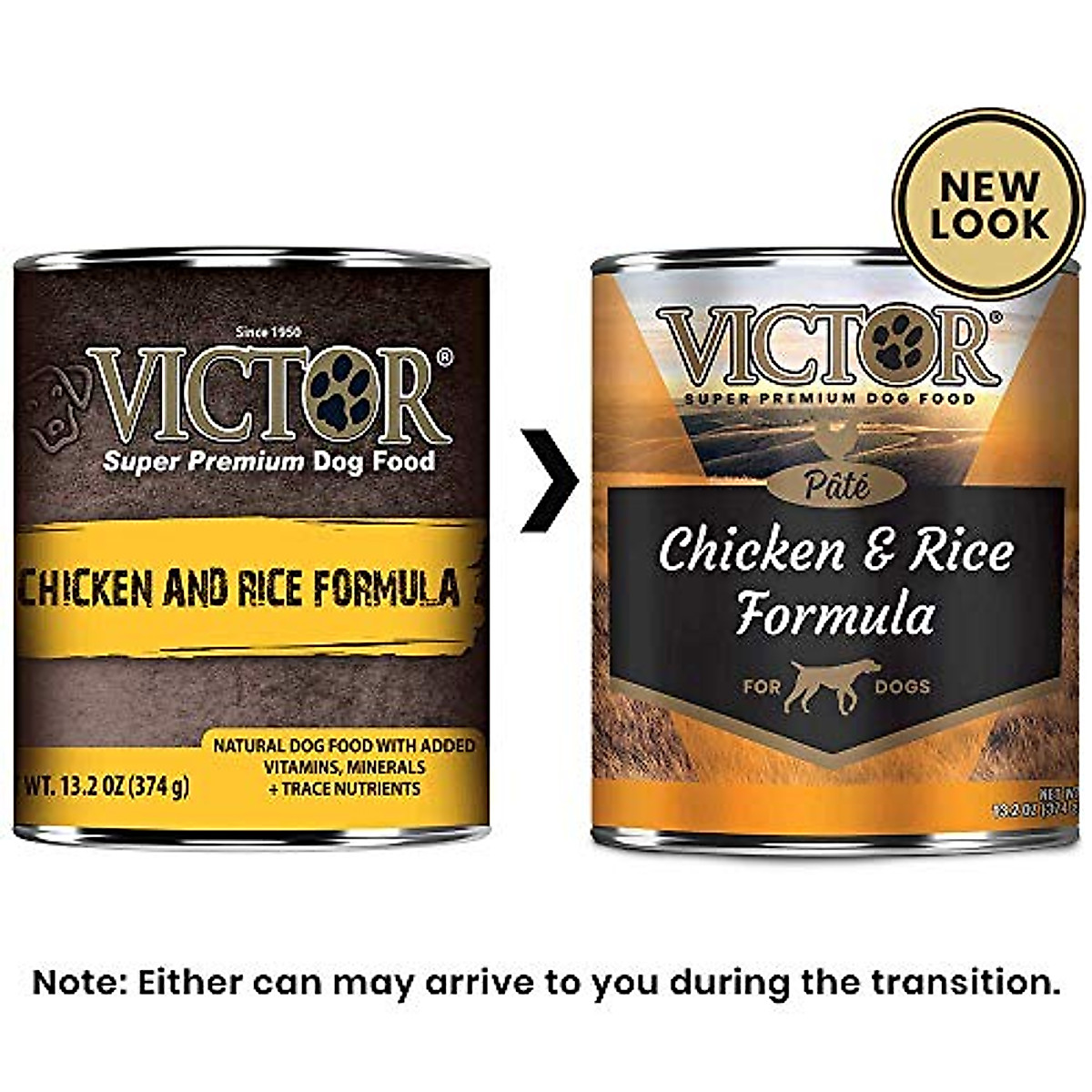 Victor Super Premium Dog Food – Chicken and Rice Formula Pâté – Canned Wet Adult Dog and Puppy Food - All Breed Sizes, 12 x 13.2 oz Cans