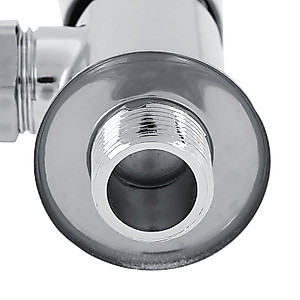Urinal Flush Valve, Zinc Alloy Urinal Flush Valve, Closet Flush Valve, Metal Bidet T-Adapter with Shut-Off Valve, Hy-Brid Fiber-Polymer Reinforced Design, Hand Pressing Flushing Tool