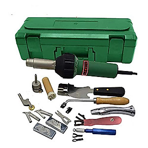 110V Hot Air Gun Welding Torch 1600W Heat Gun Plastic Welder Roofing Welder Kits (full set heat gun)