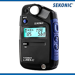 Sekonic L-308X-U Flashmate Light Meter (401-305) with Deluxe case