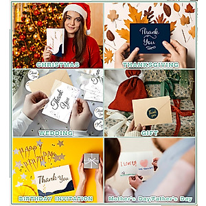 HSHFAMIIY 24 PCS Thank You Cards With Envelopes, 6x4 Inch Thank You Cards with Seal Stickers,Minimalistic Design, Suitable for Business, Baby Shower, Wedding, Small Business, Bridal Shower, etc