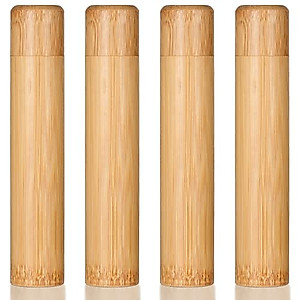Bamboo Scattering Urn Set, 4PCS Small Bamboo Scattering Urns for Human Ashes, Cremation Ashes Tube Urns for Human Male Female Ashes, Dog Cat Pet Ashes Tube Urn