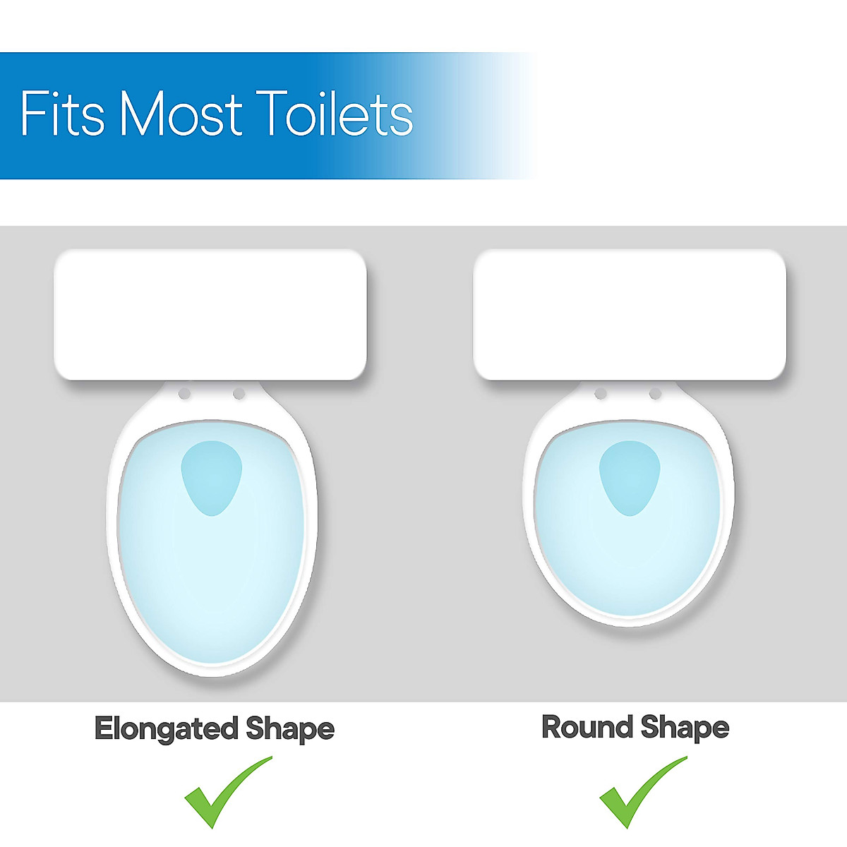 RMS Raised Toilet Seat - 5 Inch Elevated Riser with Adjustable Padded Arms - Toilet Safety Seat for Elongated or Standard Commode