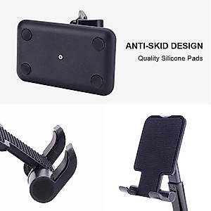 HGJTF Phone Case for Motorola ThinkPhone (6.6 Inch), with Foldable Phone Stand for Desk- Ultra-Thin Clear [Anti-Yellowing] [Shockproof] Soft Silicone TPU Bumper Cover Shell for Motorola ThinkPhone