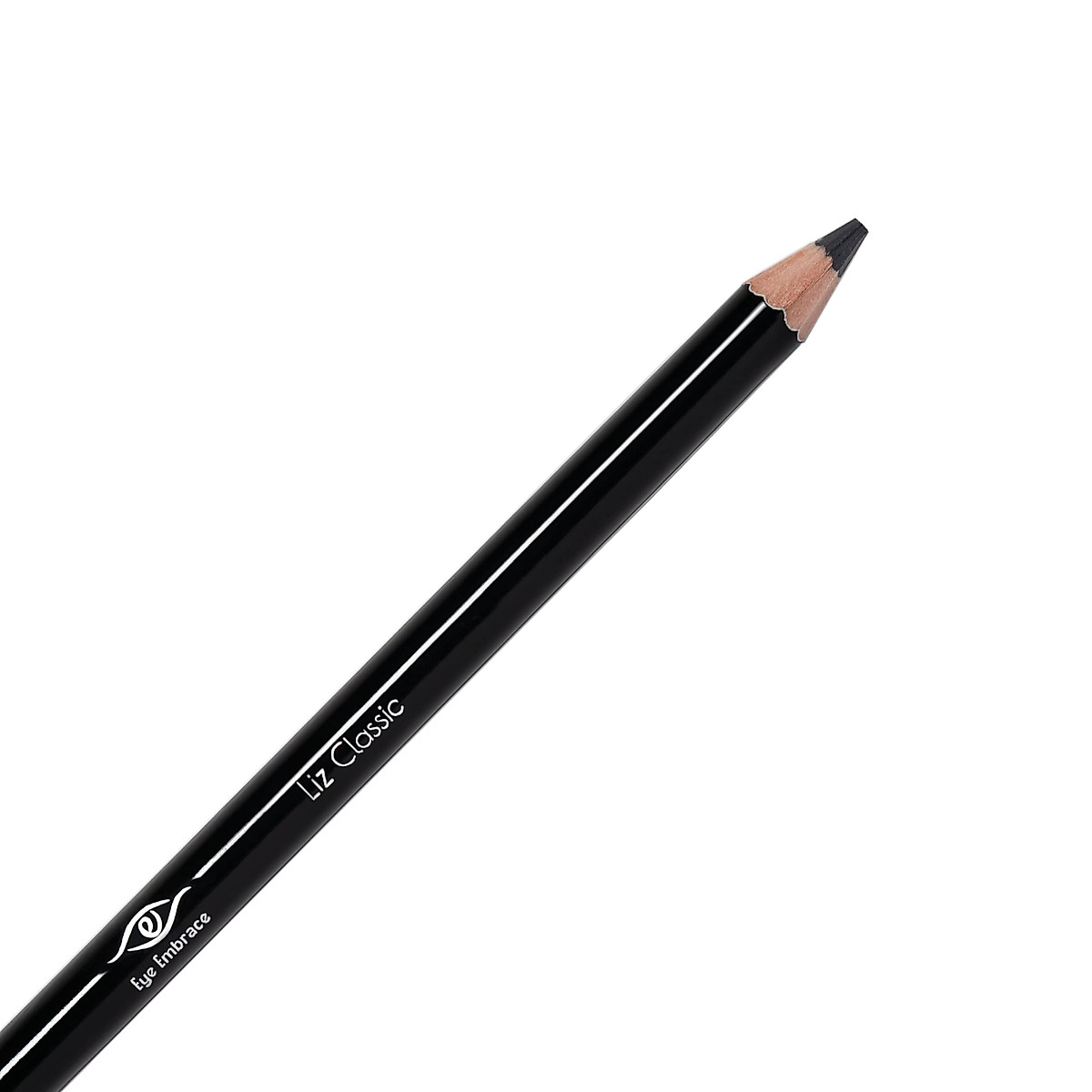 Eye Embrace Liz Classic: Warm Medium Gray Wooden Eyebrow Pencil – Waterproof, Double-Ended Pencil with Sharpener & Spoolie Brush, Cruelty-Free