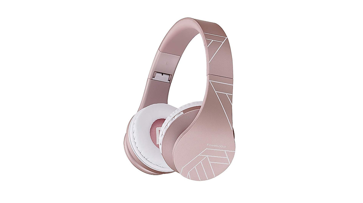 PowerLocus Bluetooth Headphones Over Ear, Bluetooth Headphone Rose Gold ...