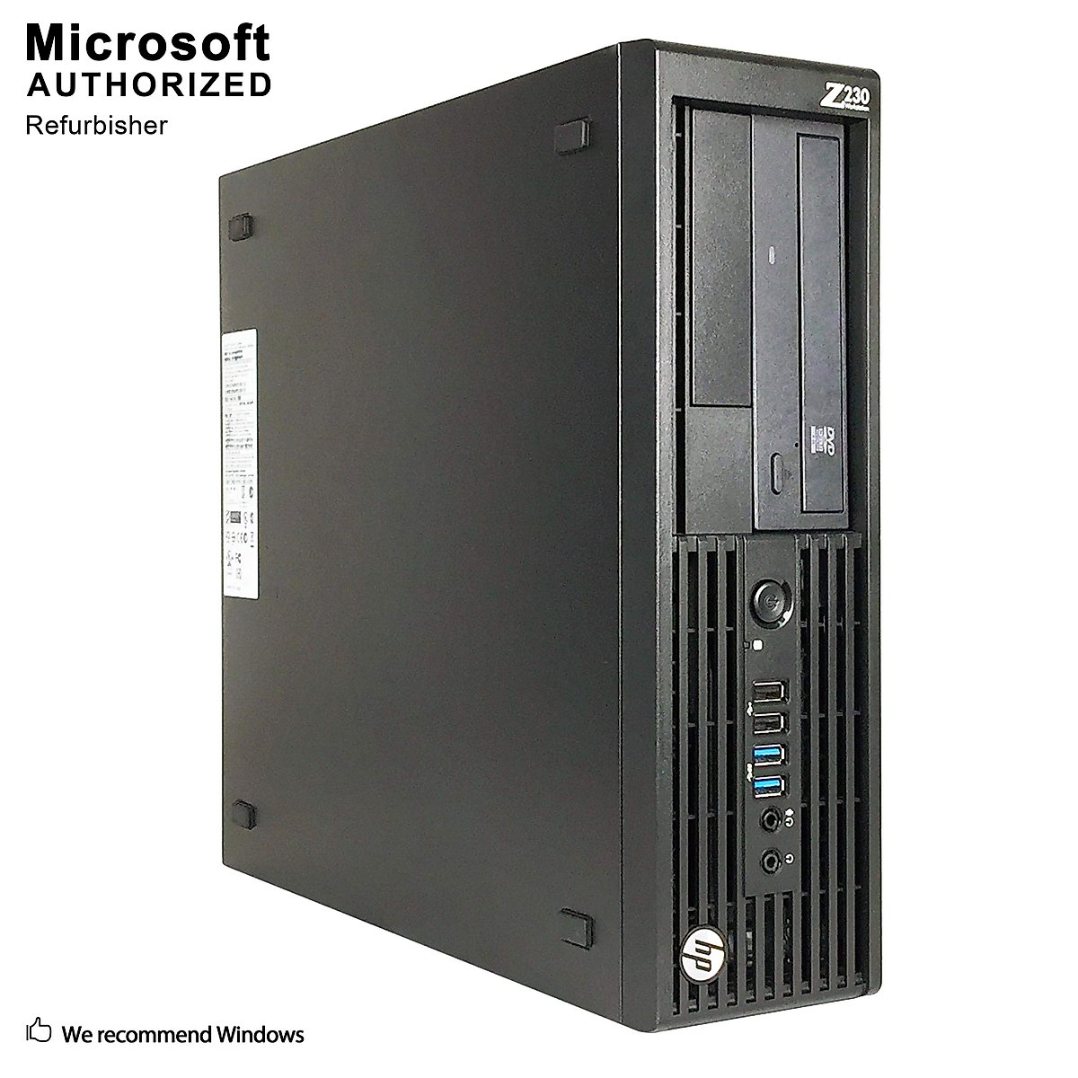 HP Workstation Z230 Small Form Factor PC, Intel Quad Core i5-4570 up to 3.6GHz, 8G DDR3, 120G SSD + 500G, WiFi, BT 4.0, DVD, Windows 10 64 Bit-Multi-Language Supports English/Spanish/French(Renewed)