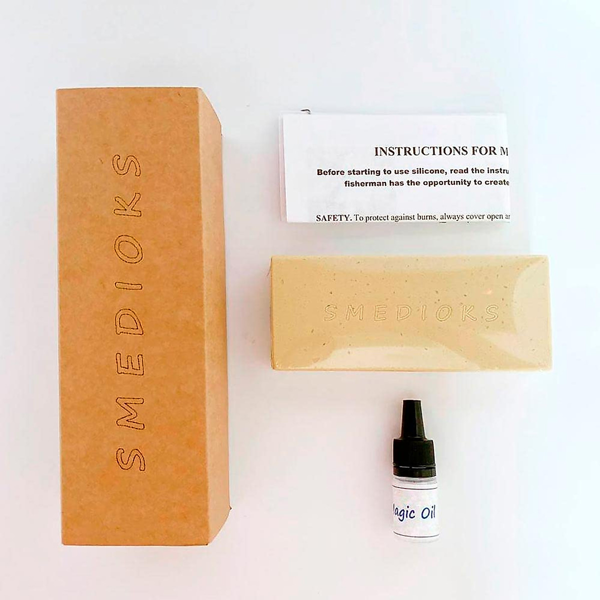 Smedioks Premium Soft Plastiс Mold Lure Making Injection Molds Fishing Lures 2 Cavity Yama Senko 5''