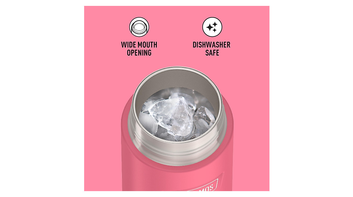 THERMOS Kids Water Bottle - Insulated, Durable, Hot Pink