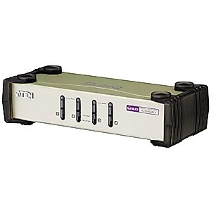 ATEN CS84U 4-Port PS/2-USB KVM VGA Switch - Control up to 4 VGA Computers for Windows, Linux, Mac, and Sun