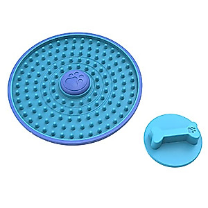 Lick Mat for Crate, Dog Cage Training Tools for Secures to Crate Peanut Butter Lick Mat for Dogs,Soothing Calming Dog Licking Mat, Dog Kennel Therapy Training Lick Pad for Boredom & Anxiety Reduction