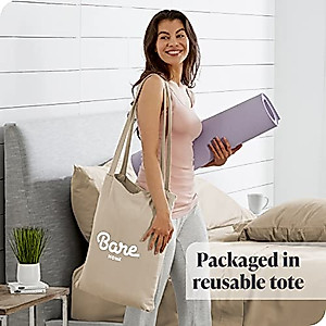 Bare Home Flannel Sheet Set 100% Cotton, Velvety Soft Heavyweight - Double Brushed Flannel - Deep Pocket (Queen, Sand)