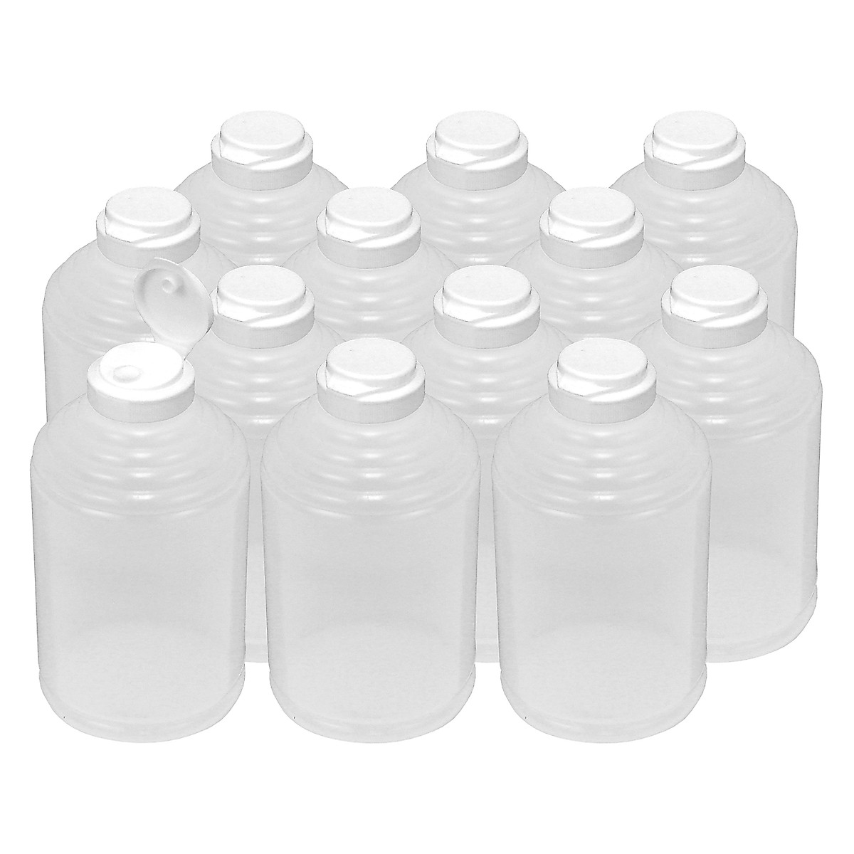 Poly Farm Bottle, 24 oz Skep, with 38mm Flip Top Cap and Seal, LDPE, (Great for Honey) (12)