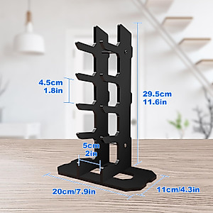 Cosmos Acrylic Knife Display Stand, Pocket Knife Holder EDC Knife Organizer Rack Folding Knife Display Case Multitool Storage Shelf Dagger Stand for Collection, Home Decoration (Solid Black)