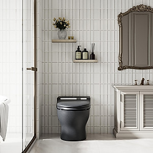 GREENDEW Floating Wall Decor Shelves with Upgraded Invisible Brackets Set of 2, Hanging Shelves for Bedroom, Bathroom, Living Room, Kitchen, 15.7 x 7.7 Inch (Light Brown)