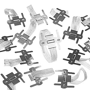 Royal Imports Silver/White Corsage Wrist Bands, Elastic Wristlets for Wedding Prom Flowers, Bulk Pack of 12