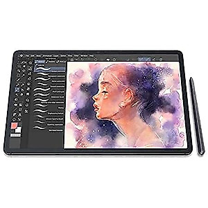 Tab S7 / S7+ S Pen Replacement Stylus Pen for Samsung Galaxy Tab S7 / S7 Plus/ S7 FE (EJ-PT870) + Tips/Nibs (Without Bluetooth)( Black)