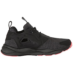 Reebok Women's Furylite Sole Running Shoe, Black/Gravel/Fire Coral, 5 M US
