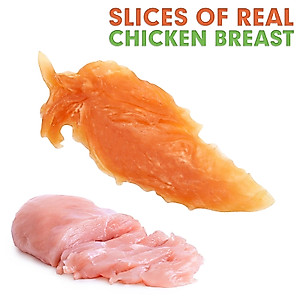 MON2SUN Chicken Jerky for Dogs Made with Real Chicken Breast Dog Snacks, High Protein & Grain Free Training Treats for Small Medium and Large Dogs (Chicken, 14.11 Ounce -Pack of 1)